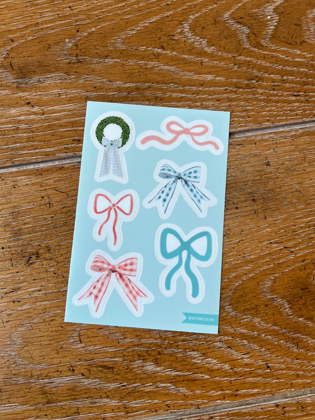 Bow Sticker Sheet, 4x6 Inch Vinyl Decals - Etsy