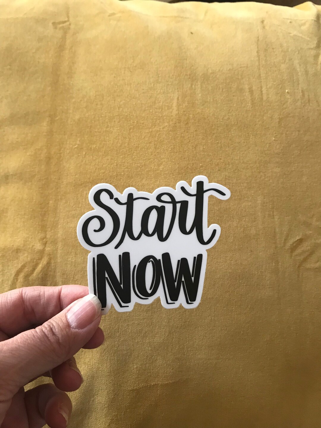Start Now Vinyl Sticker - Etsy