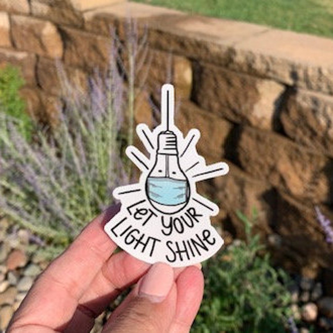 Let Your Light Shine Vinyl Sticker - Etsy
