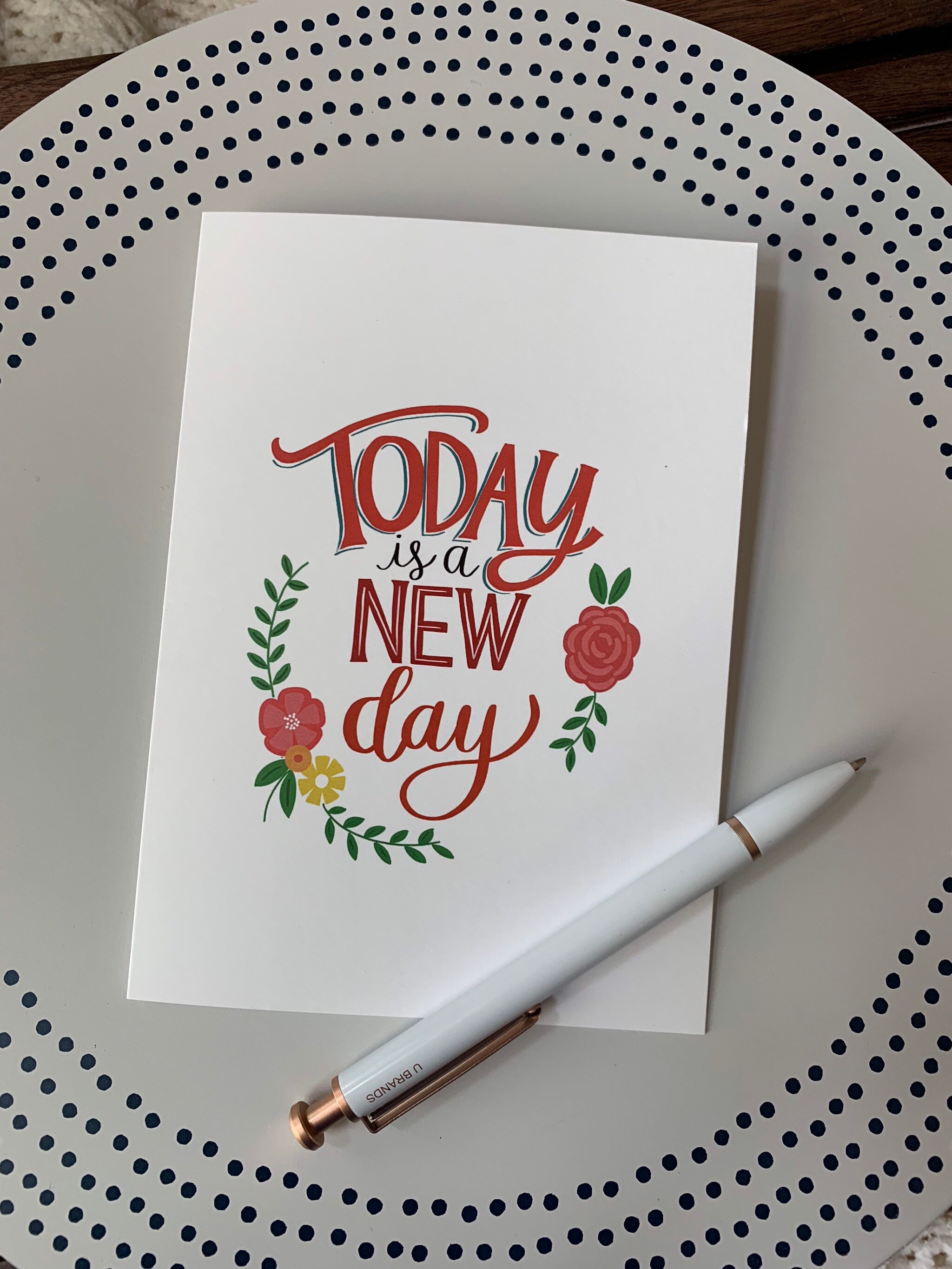 Today is a New Day Card - Etsy