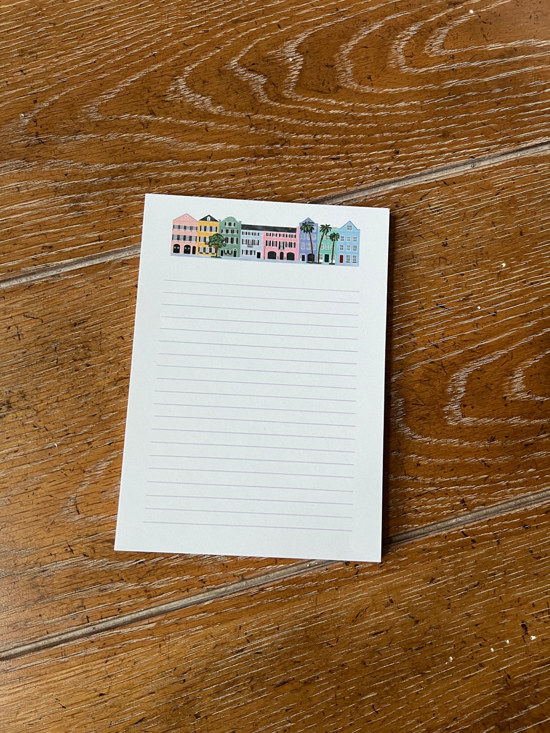 Rainbow Row Notepad - Etsy