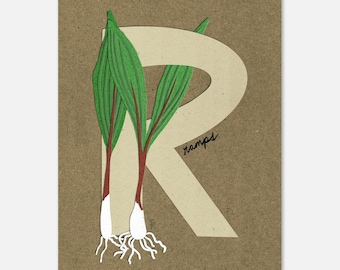 Wildflower Alphabet Wall Art | Letter H Hepatica | Classroom or Kid’s ...