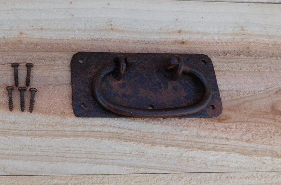 CI2000RO. Antique Trunk Handle. 4.25" X 2" Rust Finish - Etsy