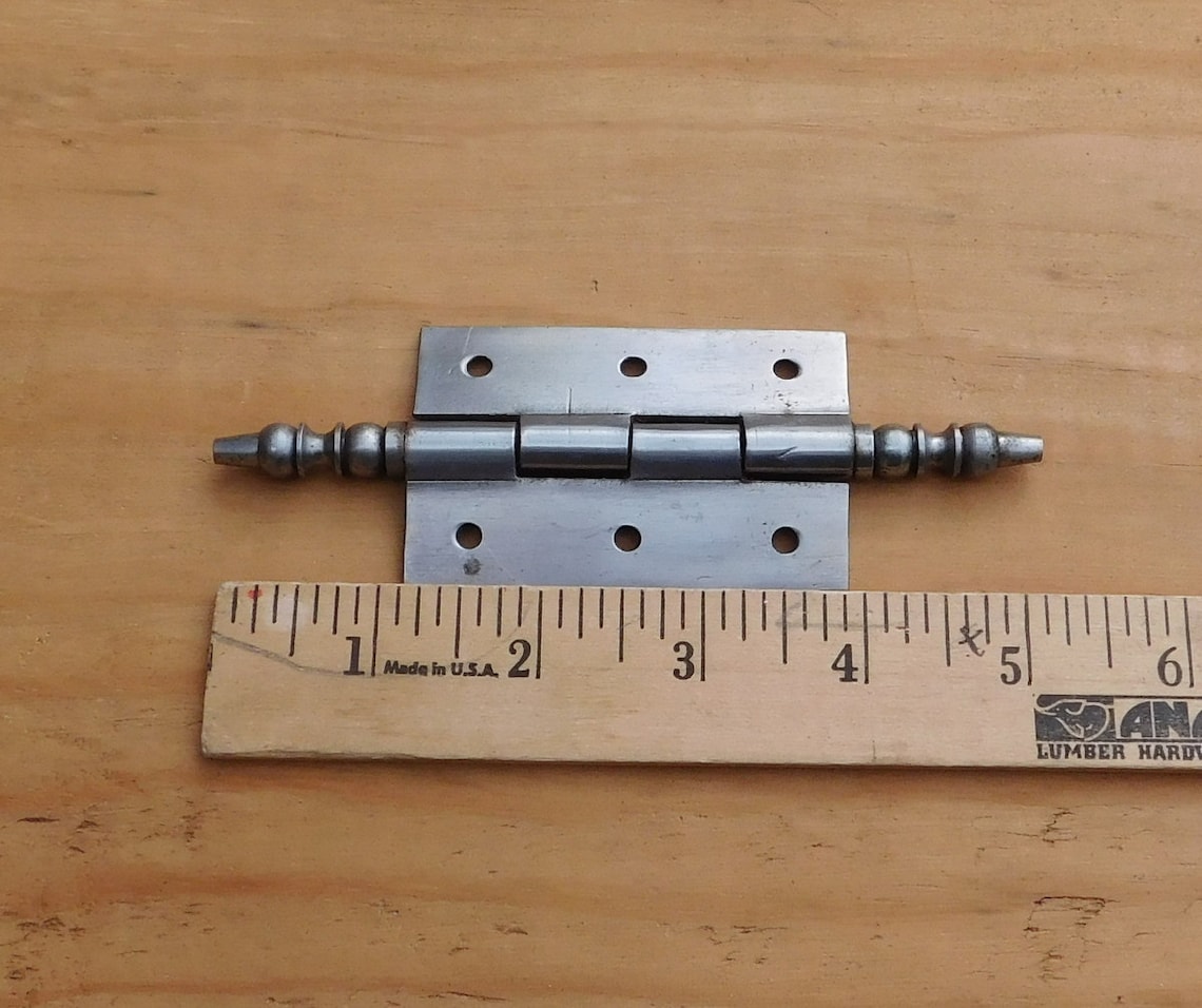 CI6003FF French Finial Hinge for Cabinets 5.25" Tip to Tip Cast Iron ...