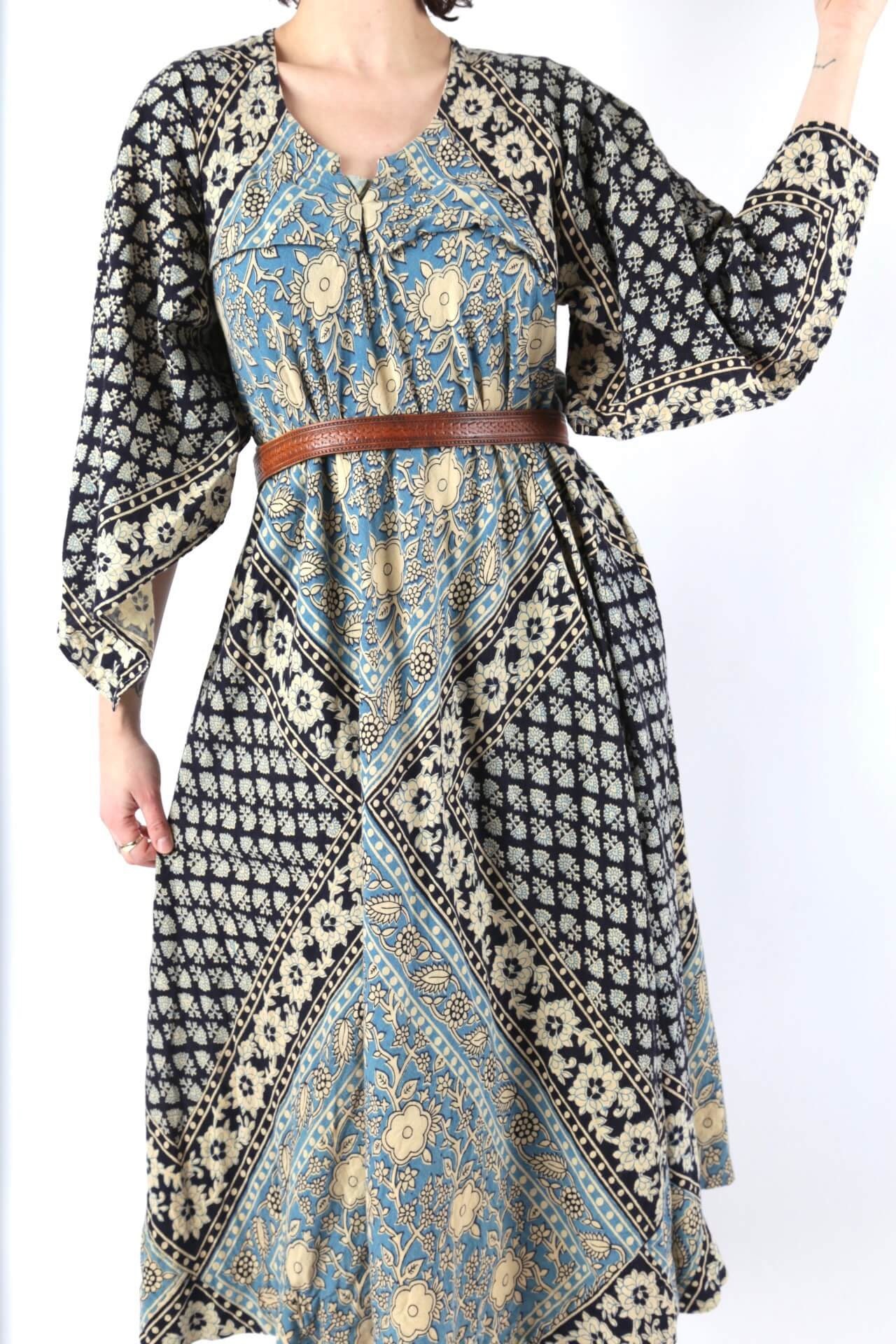 RARE Indian Cotton Angel Wing Dress - Etsy