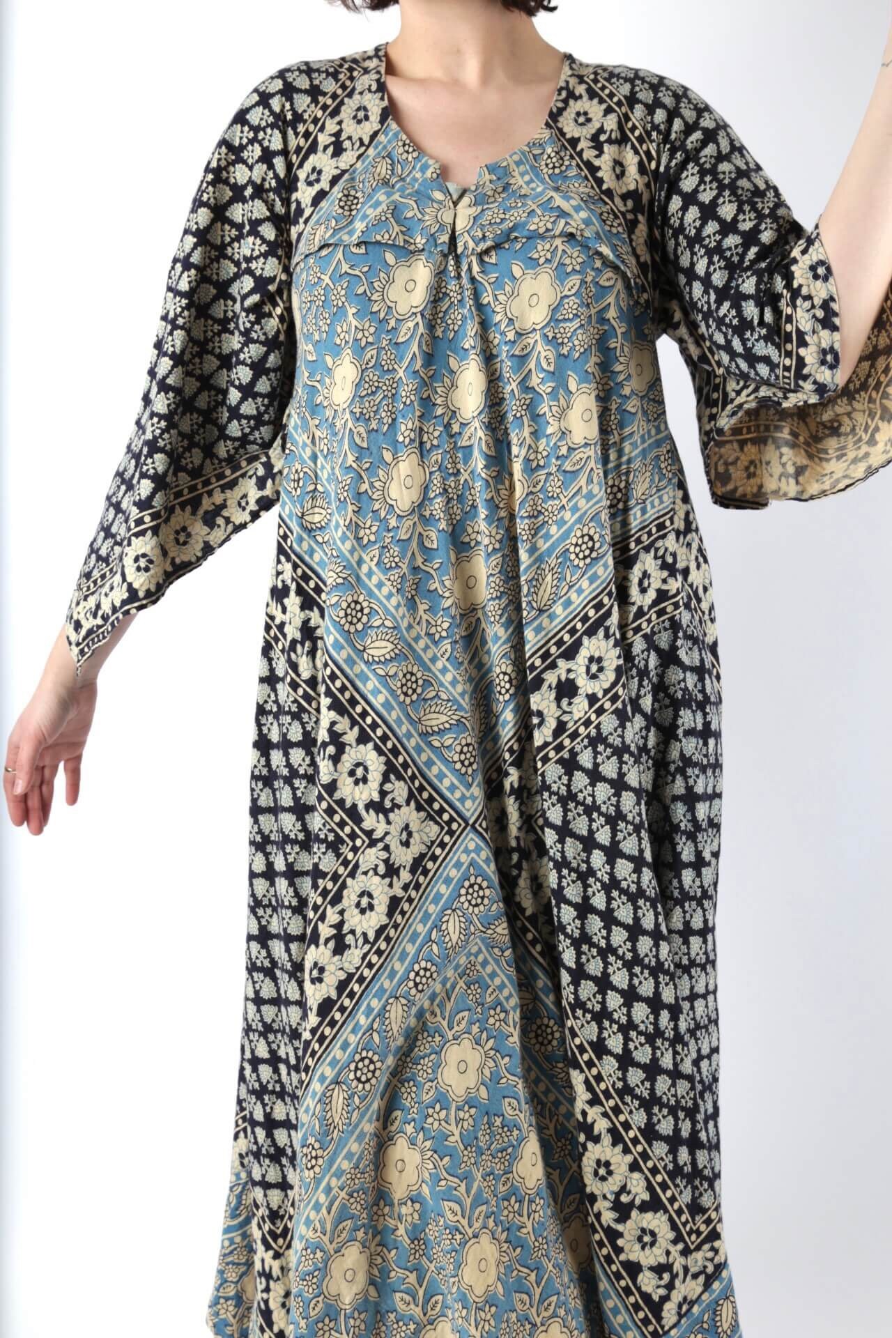 RARE Indian Cotton Angel Wing Dress - Etsy