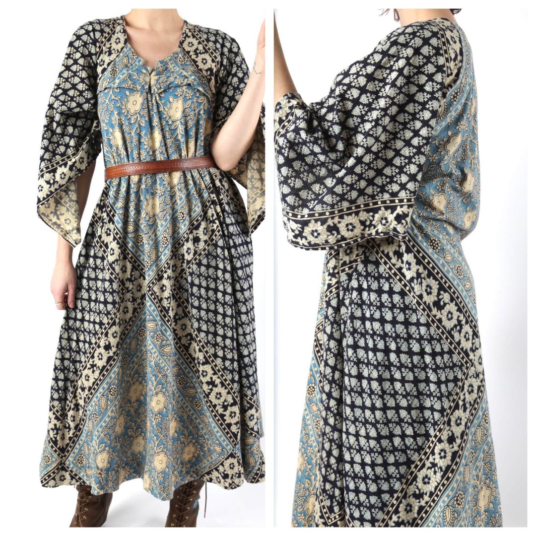 RARE Indian Cotton Angel Wing Dress - Etsy