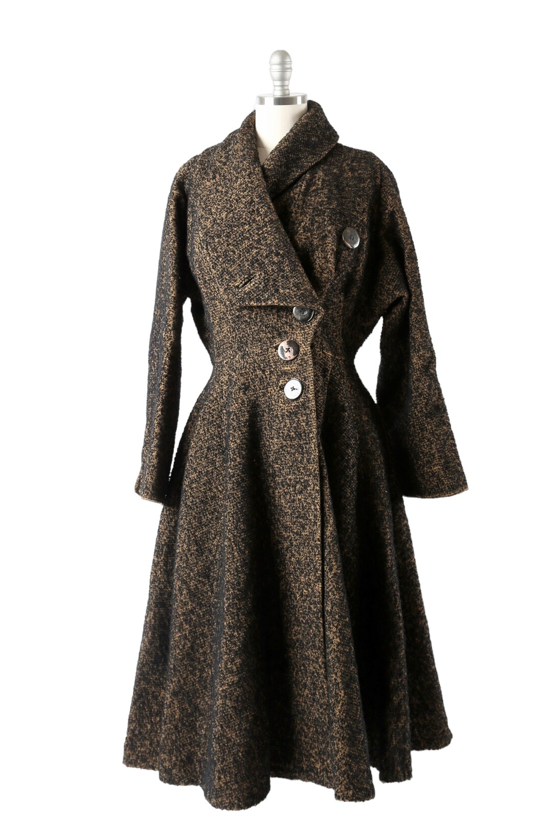 RARE 1940's Lilli Ann Wool Bouclé Princess Coat - Etsy