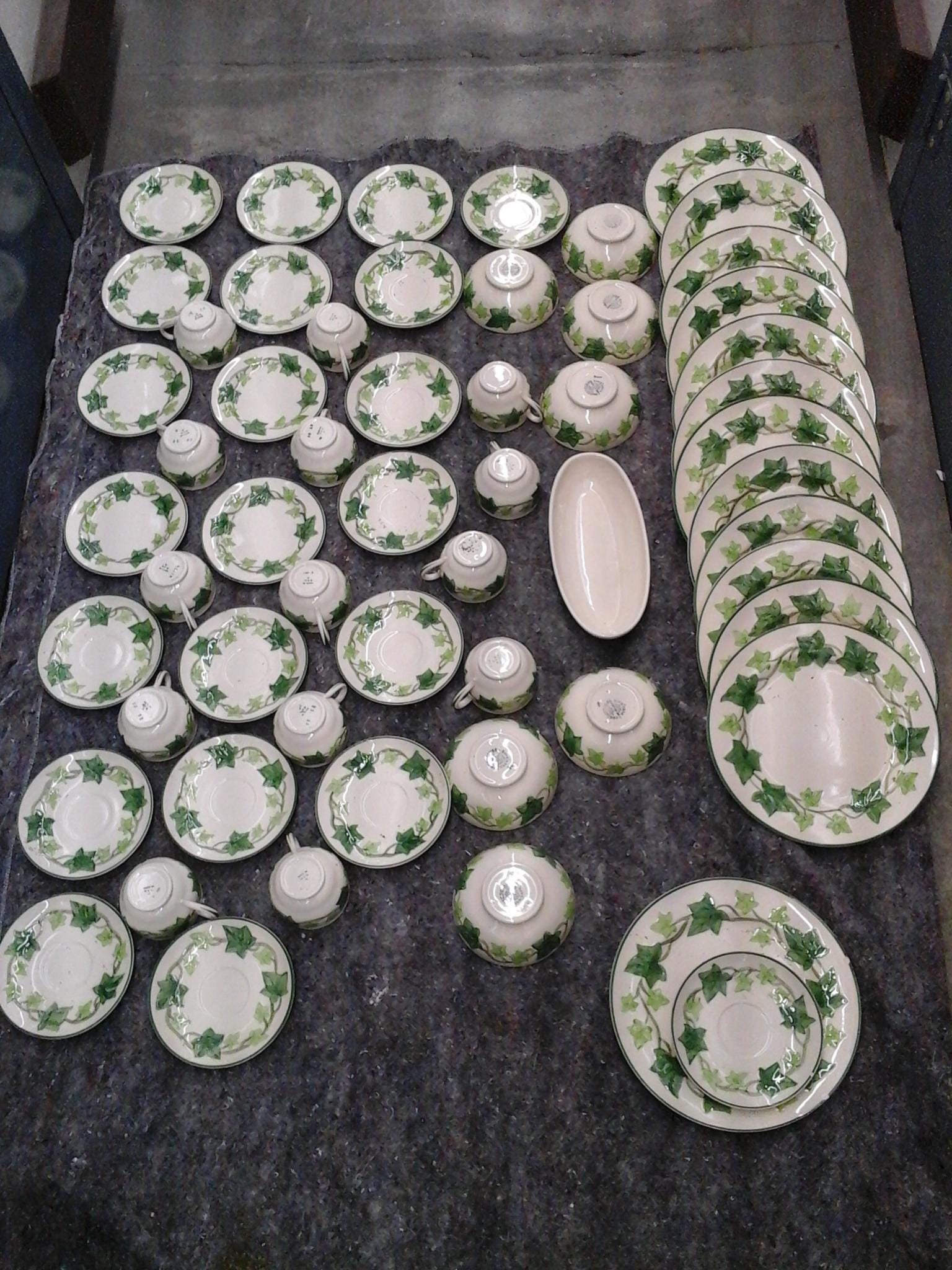 Franciscan Ivy Dinnerware California Vintage 1950s Lot of 55 NICE I ...