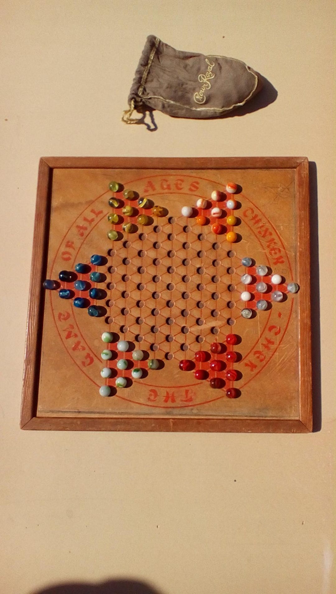 Chinker Chek Chinese Checkers Game 1937 Vintage 16 X 16 X 1 - Etsy