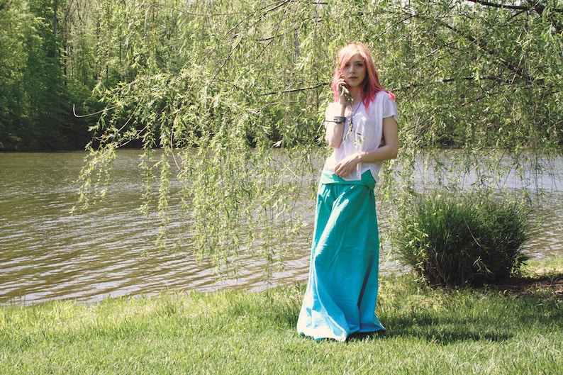 Aqua Wide Leg Pants T For Mom Yoga Retreat Clothing Etsy