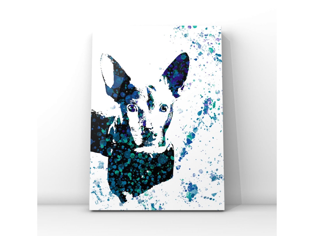 Chiweenie Dog Art Chiweenie Poster Chihuahua Art Weenie Dog Art Dog ...