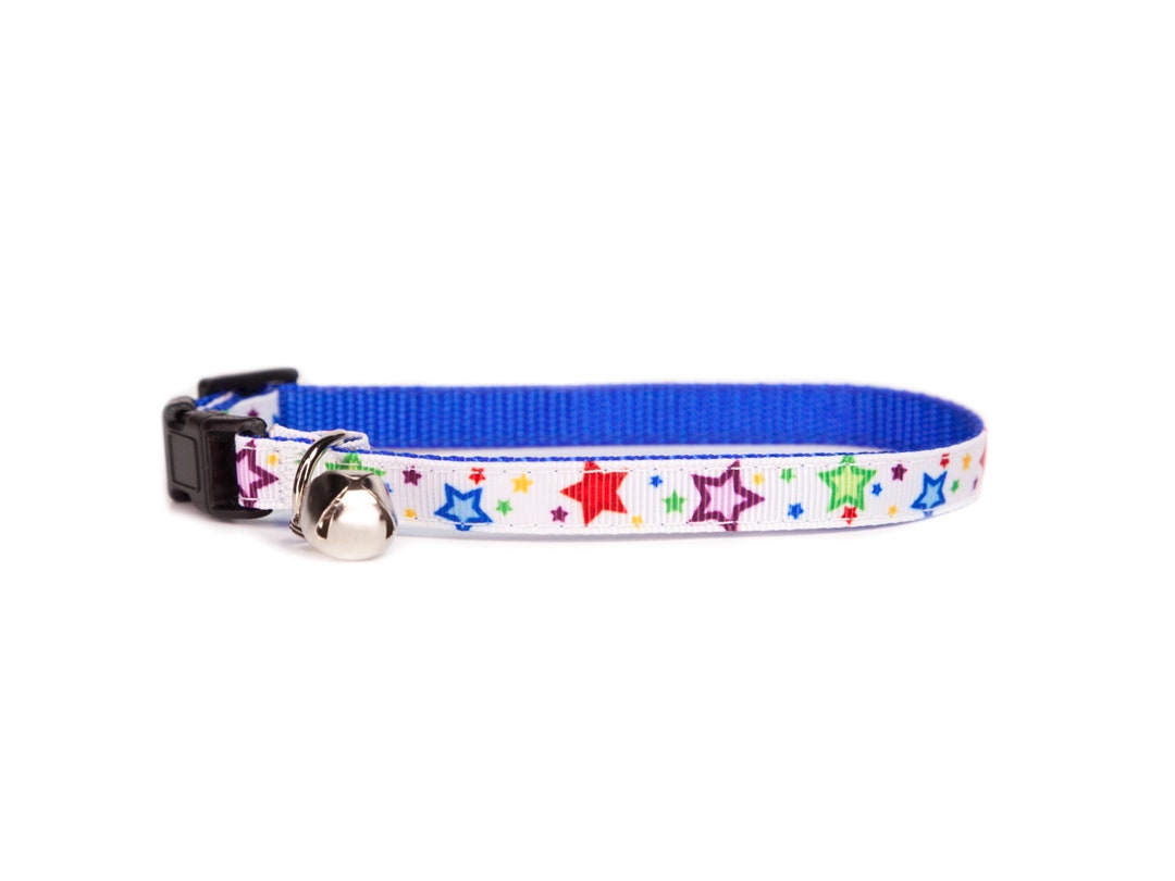 Cat Collar Star Car Collar, Breakaway Cat Collar, Kitten Sizes, Adult ...