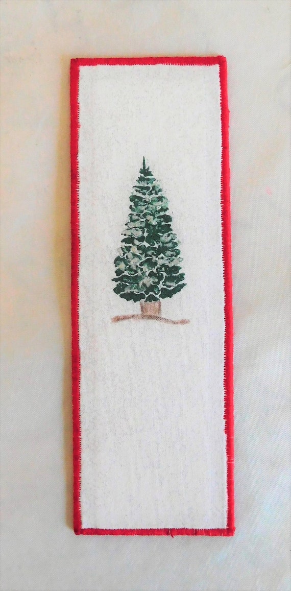 Tree in Winter Fabric Bookmark | Etsy
