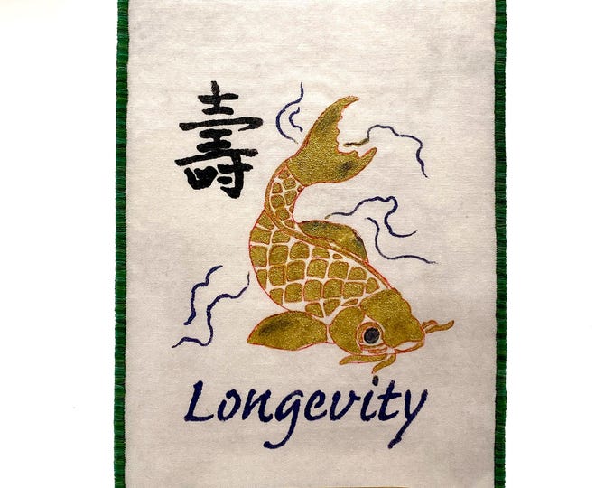 Longevity Fabric Postcard - Etsy