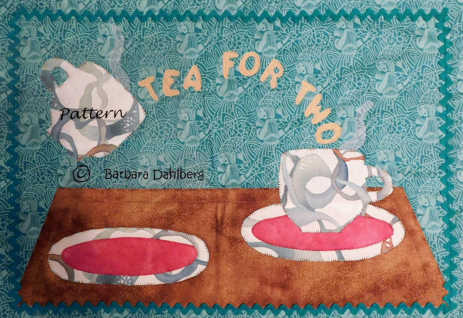 Pattern for Tea for Two Wall Hanging - Etsy