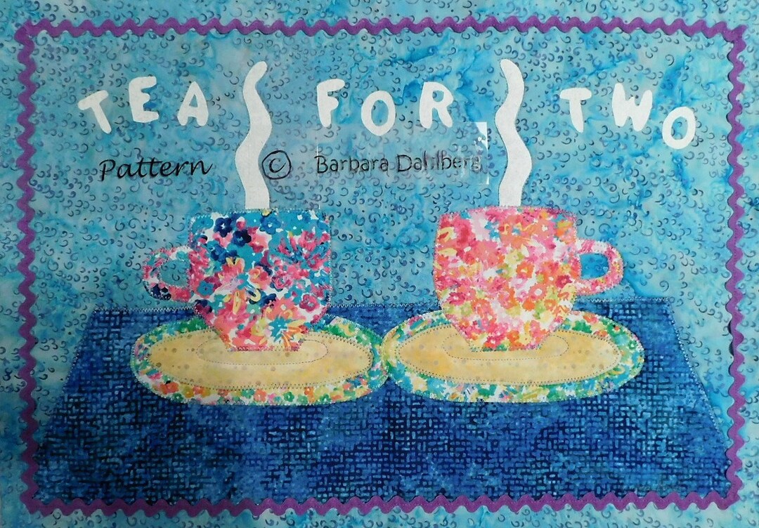 Pattern for Tea for Two Wall Hanging - Etsy