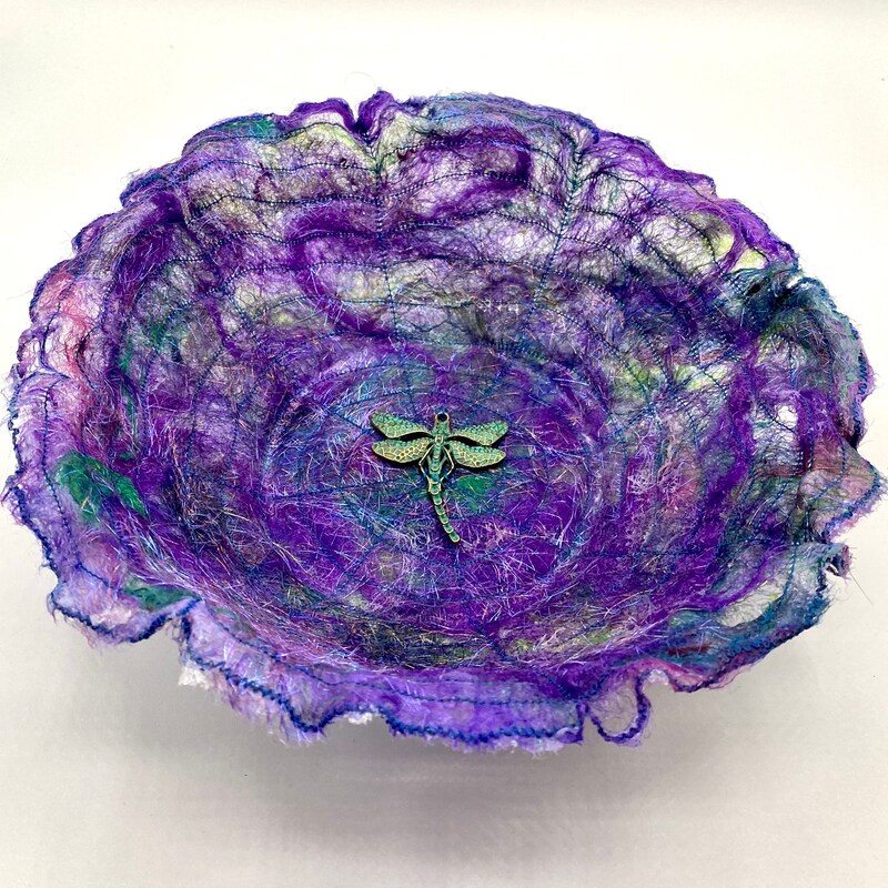 Fiber Art Bowl - Etsy