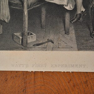 Antique Engraving Watts First Experiment Print - Etsy