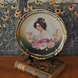 Antique Porcelain Portrait Plate - Etsy