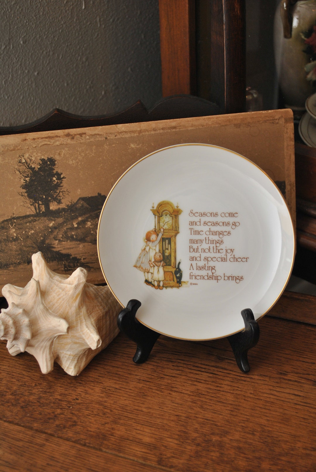 Vintage Holly Hobbie Friendship Plate - Etsy