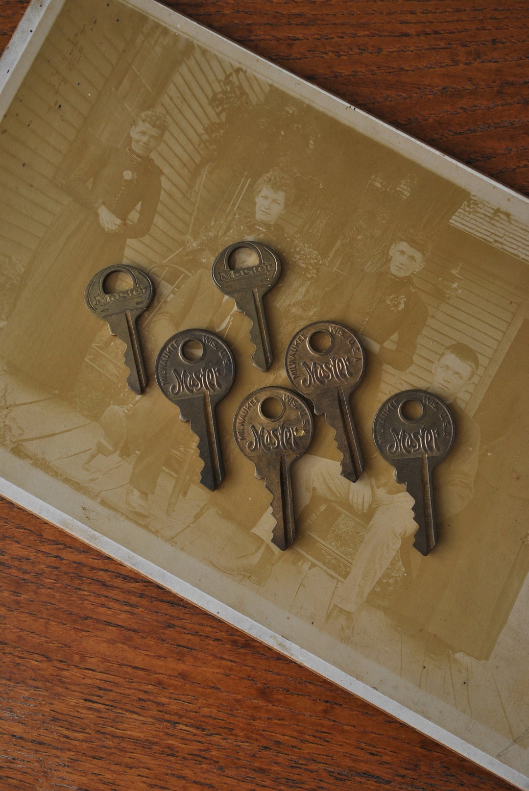 Vintage Master Lock Brass Keys - Etsy