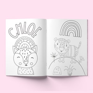 Personalized Kids Coloring Books - Toddler Travel Activity Book - Kids ...