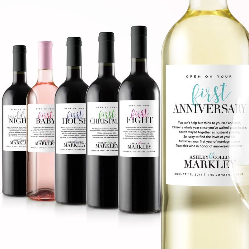 Milestone Wine Label - Etsy