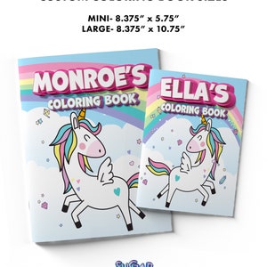 Personalized Kids Coloring Books - Kids Custom Name Color Books - Kids ...