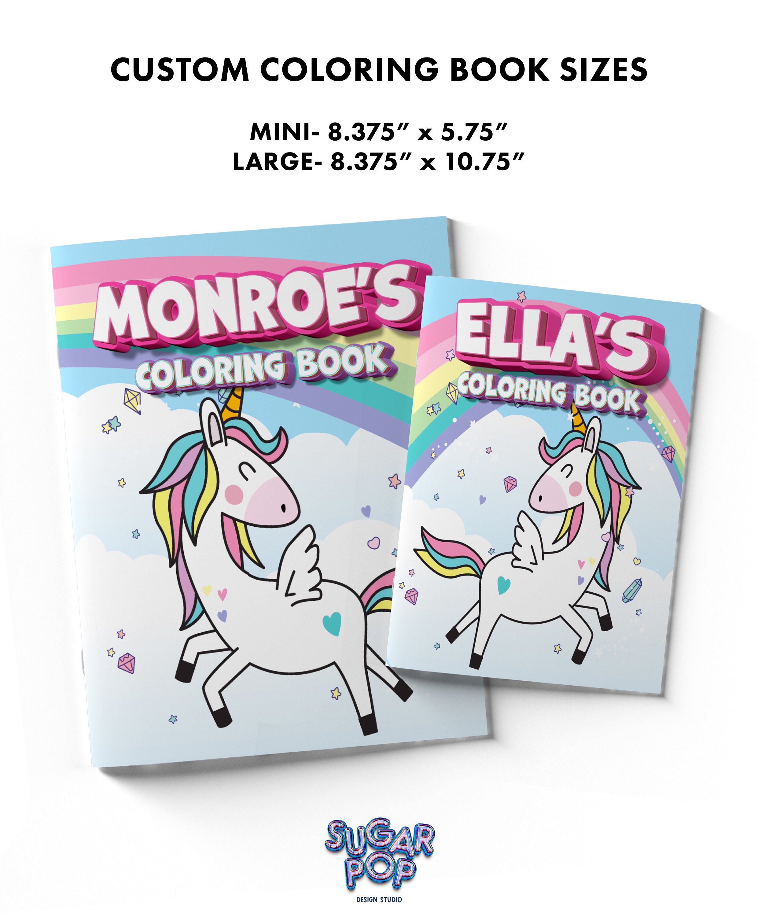 Personalized Kids Coloring Books - Kids Custom Name Color Books - Kids ...