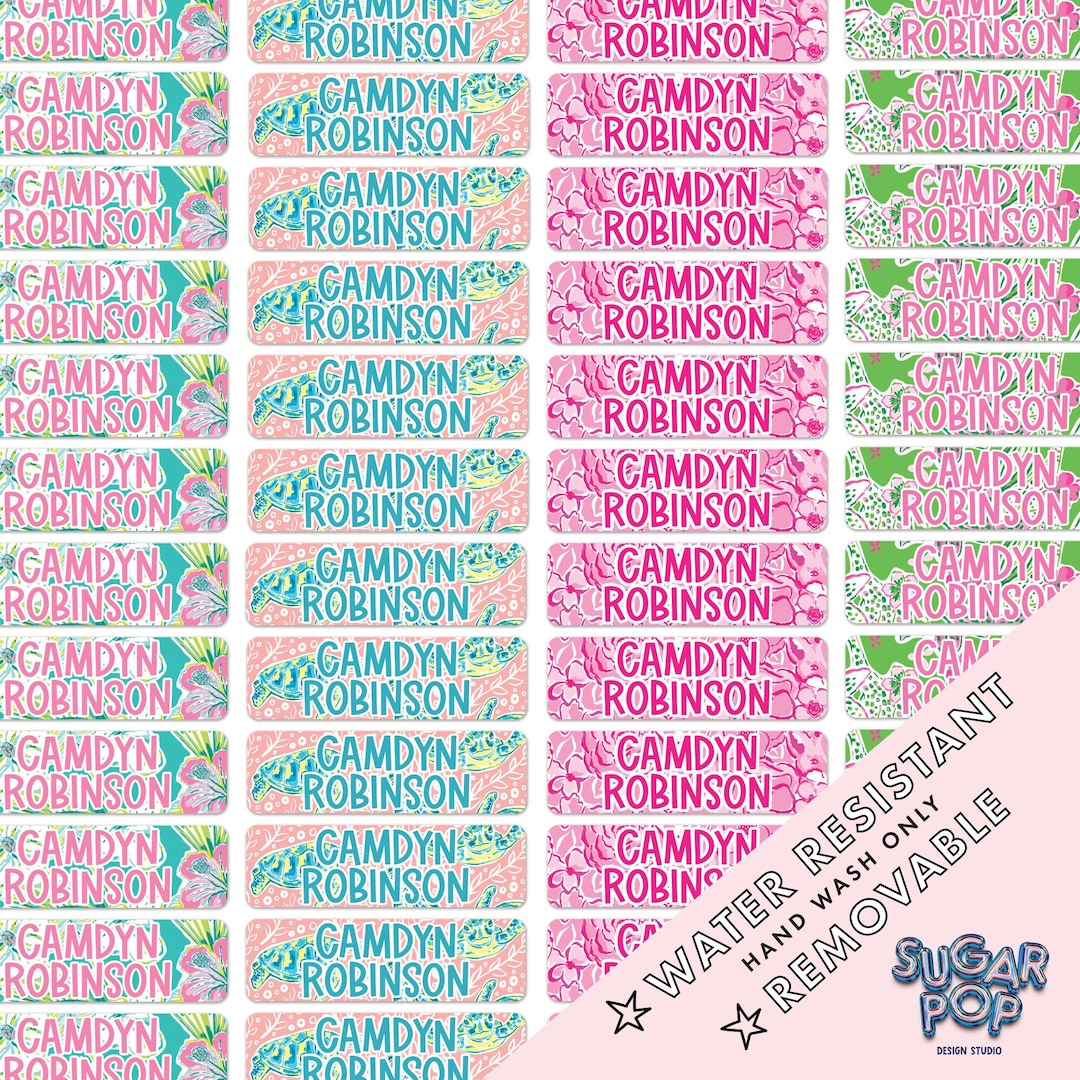 School Supply Labels - Personalized Name Labels - Kids Name Labels ...