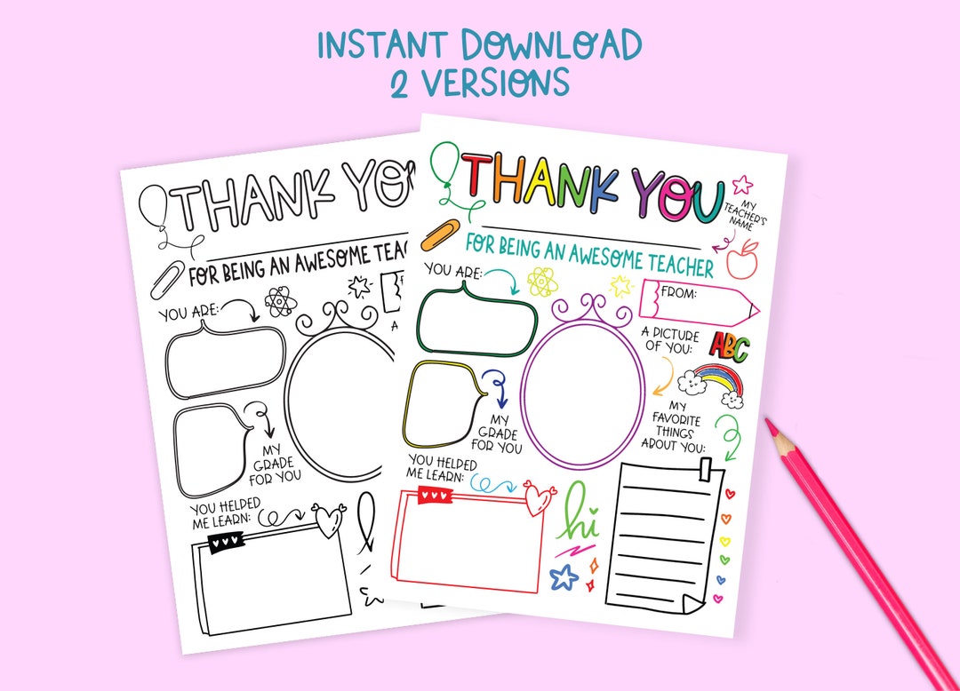 PRINTABLE Teacher Appreciation Week Gift Idea - Teacher Appreciation ...