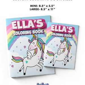 Personalized Kids Coloring Books Kids Custom Name Color - Etsy