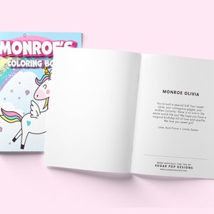 Personalized Kids Coloring Books - Kids Custom Name Color Books - Kids ...