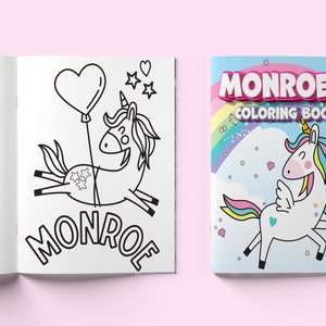 Personalized Kids Coloring Books - Kids Custom Name Color Books - Kids ...