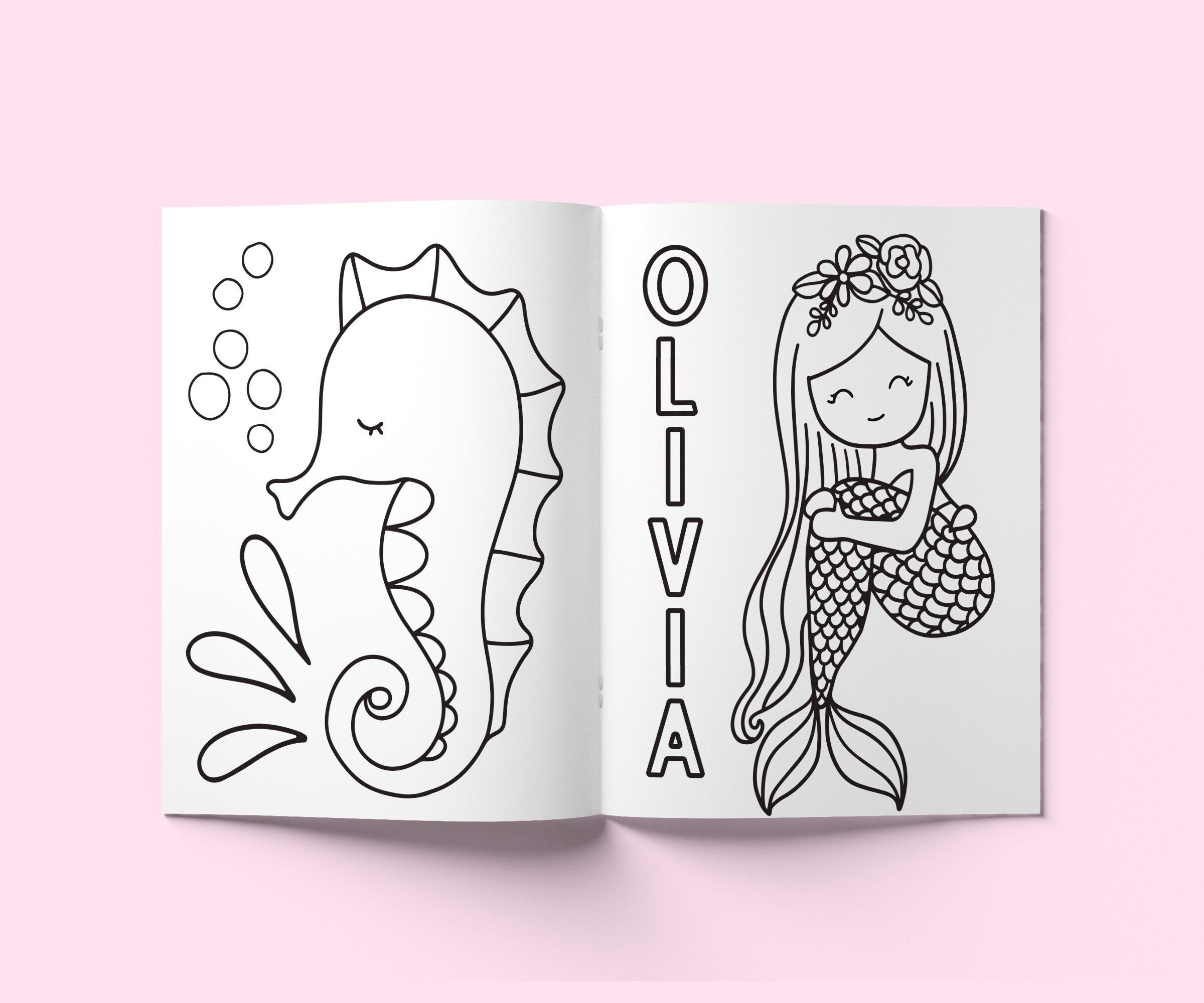 Children's Name Color Book - Children's Coloring Book - Personalized ...