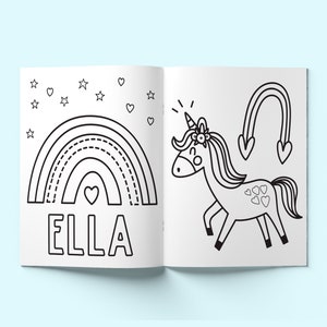 Personalized Kids Coloring Books - Kids Custom Name Color Books - Kids ...