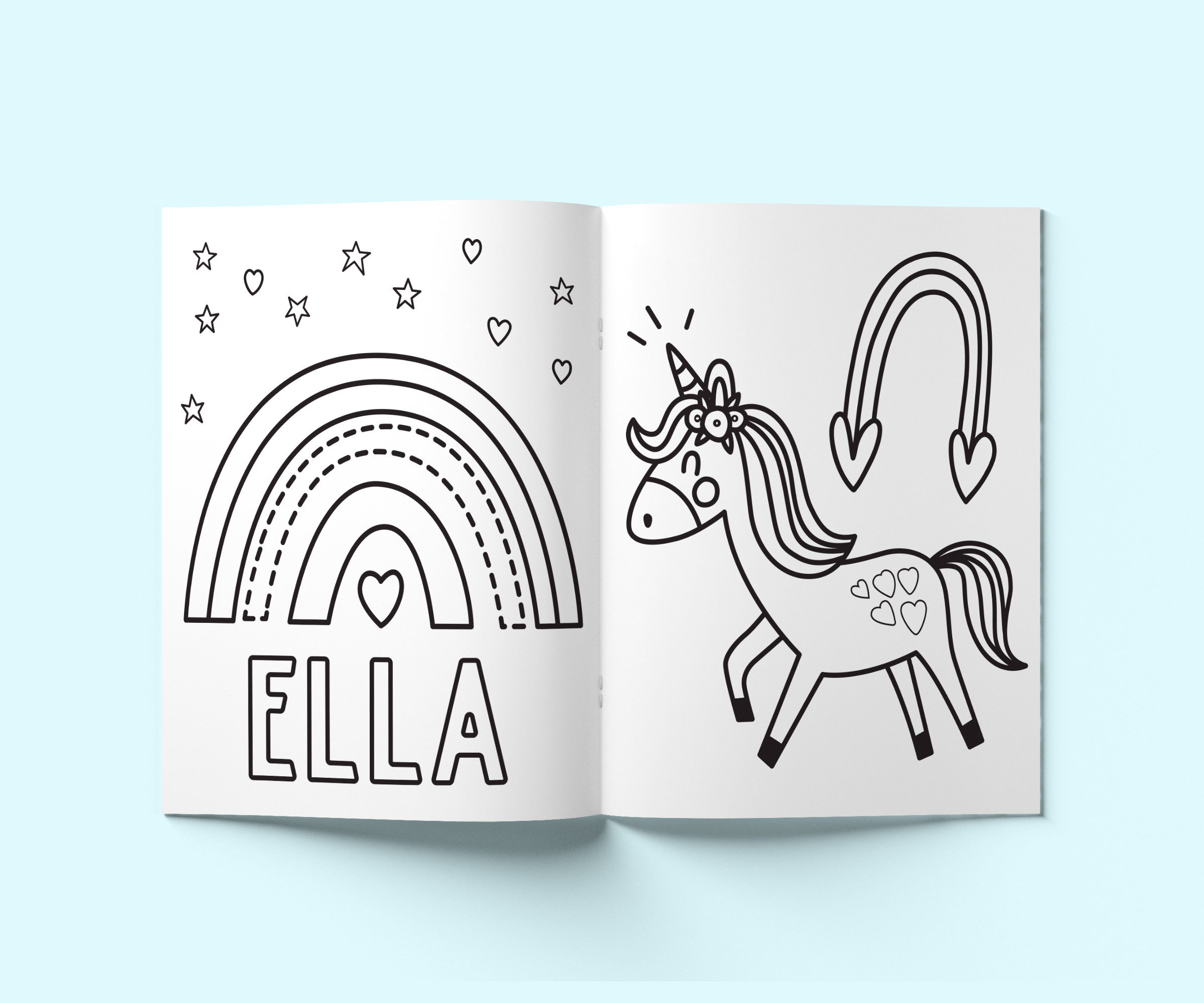 Personalized Kids Coloring Books - Kids Custom Name Color Books - Kids ...