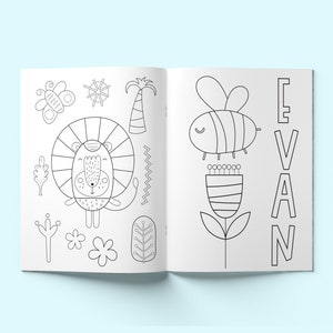 Personalized Kids Coloring Books - Toddler Travel Activity Book - Kids ...