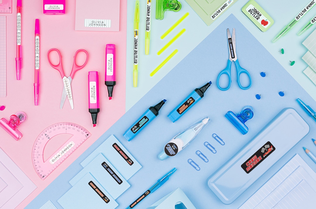 Kids Name Labels VALUE PACK - Personalized Name Labels - Kids Name Tags ...