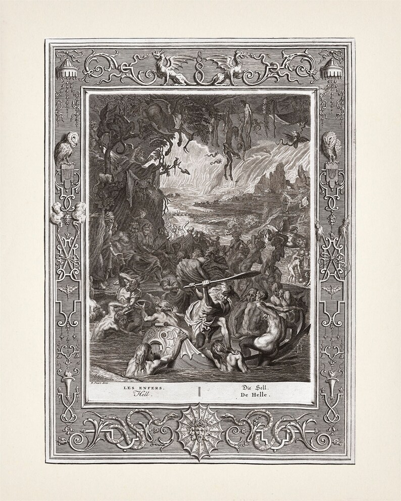 Hell - Fine Art Print of an Illustration Published in Temple of the ...