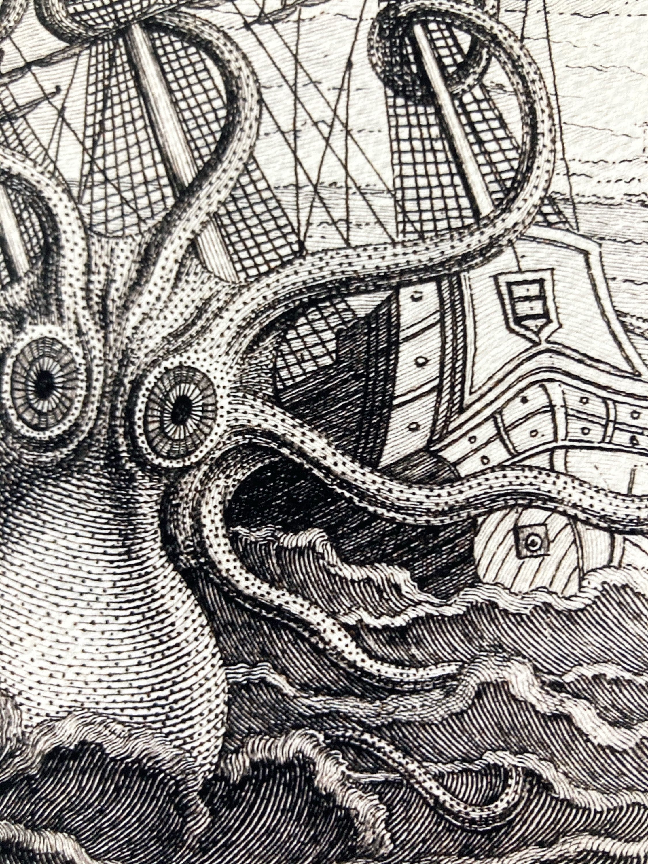 Kraken OE-16 Fine Art Print of a Curious Vintage Natural | Etsy