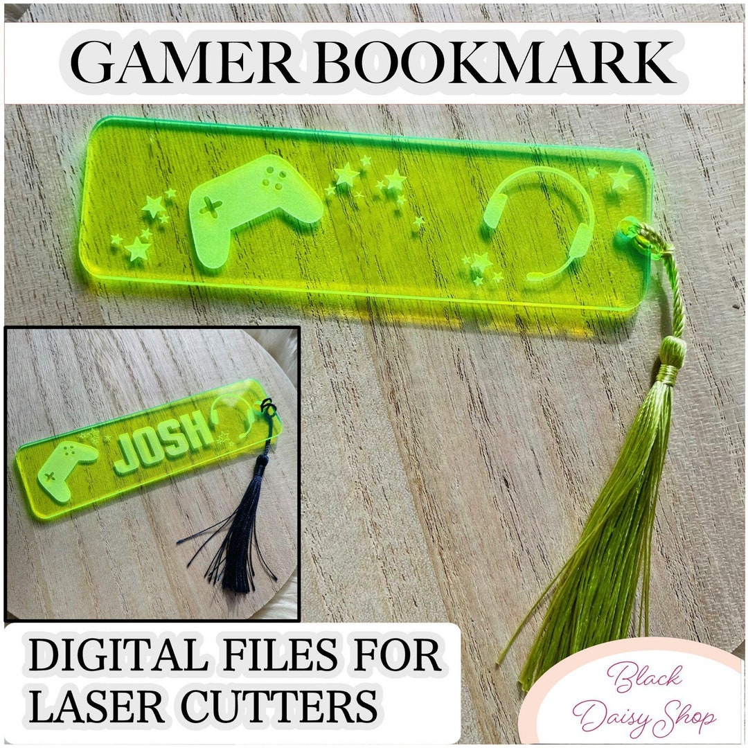 Gamer Bookmark SVG Digital Files ONLY Personalized Bookmark SVG Digital ...