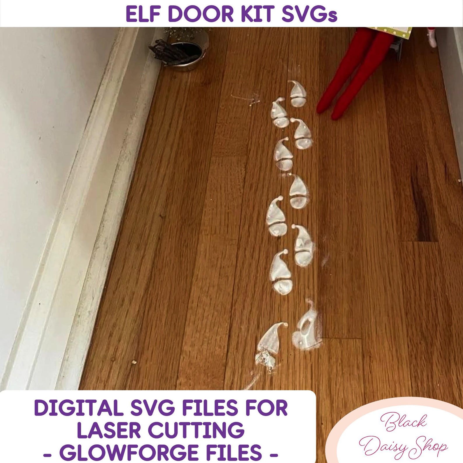 Christmas Elf Door Kit SVG: Laser Cut Door Files (digital Cut File) - Etsy