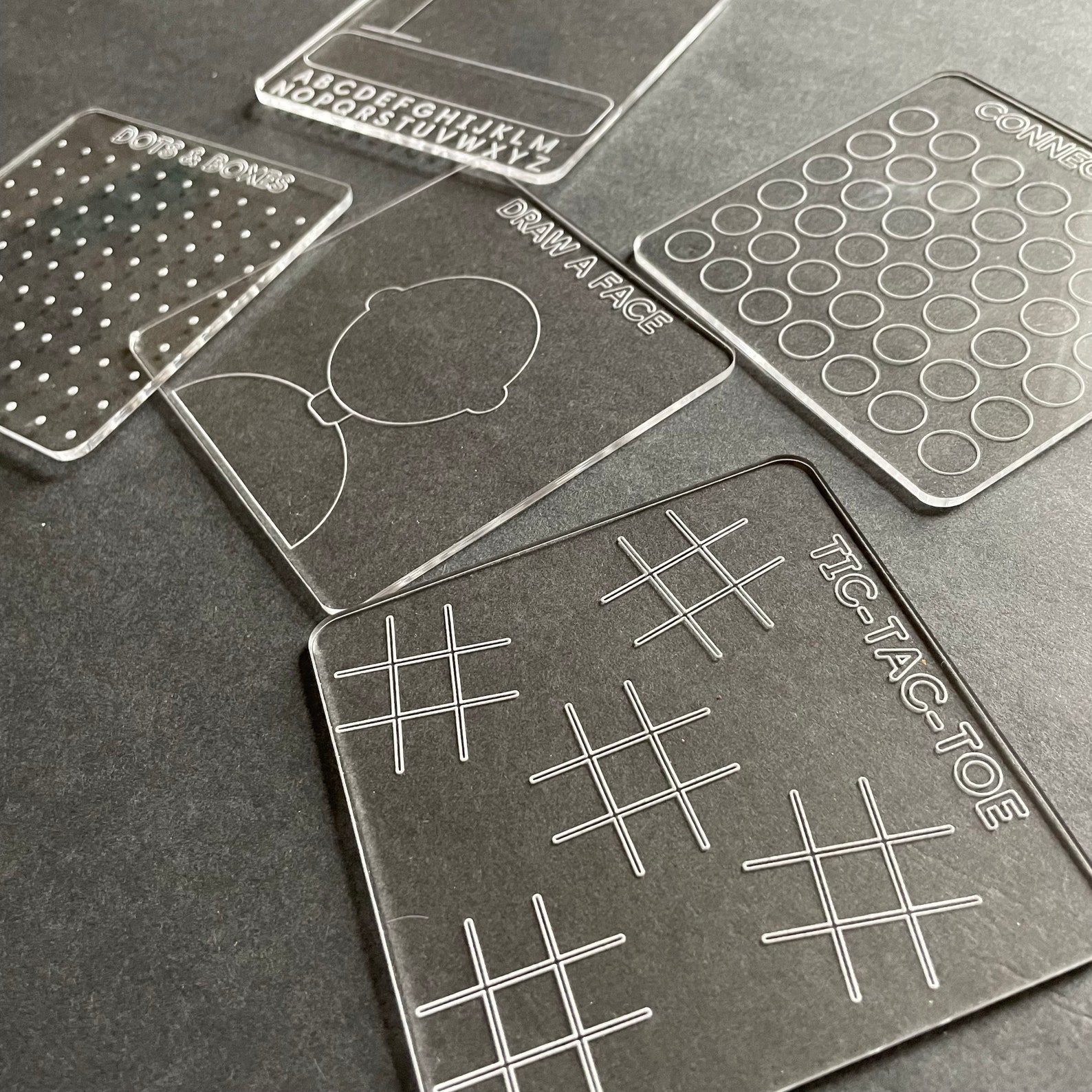 Bundle Set - Reusable Board Games - Dry Erase Games, Travel Games, Road ...