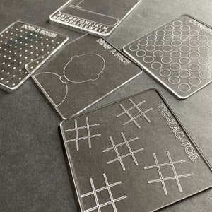 Bundle Set - Reusable Board Games - Dry Erase Games, Travel Games, Road ...