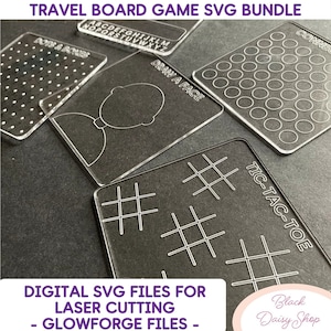 Travel Board Game SVG Bundle | Reuseable Board Games SVG | Dry Erase ...