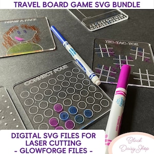 Travel Board Game SVG Bundle | Reuseable Board Games SVG | Dry Erase ...