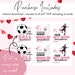 Printable Kids Valentine Exchange Cards, Soccer Boys Girls Valentines ...