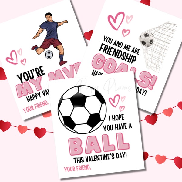 Soccer Valentine - Etsy